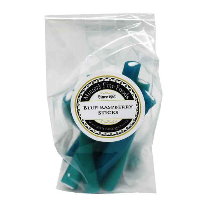 Blue Raspberry Sticks | 12 x 90g - Minters Fine Foods