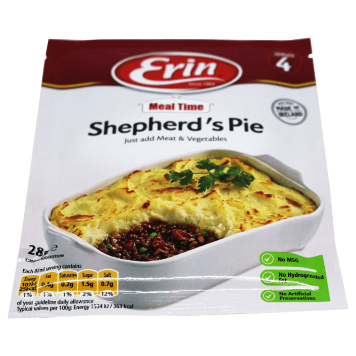 Erin - Shepherd’s Pie Casserole Mix Packet | 24 x 28g - Minters Fine Foods