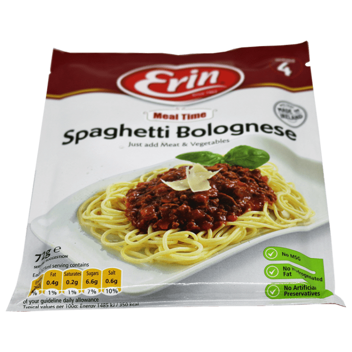 Erin - Spaghetti Bolognese Casserole Mix Packet | 24 x 72g - Minters ...
